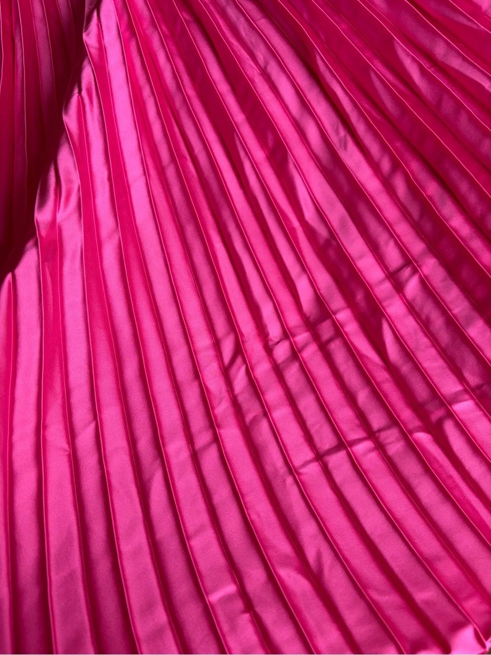 Lulus | Dresses | Lulus Fuchsia Pleated Satin Strapless Maxi Dress ...